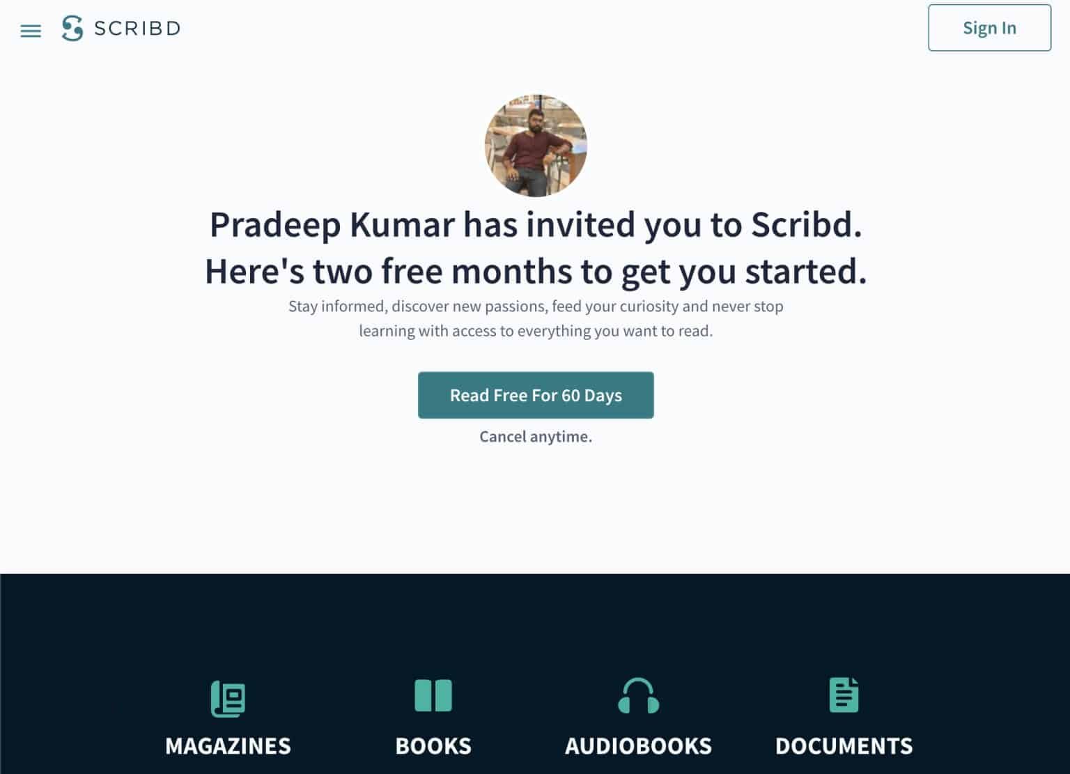 Learn How To Get Scribd 2 Months Free Trial Now!